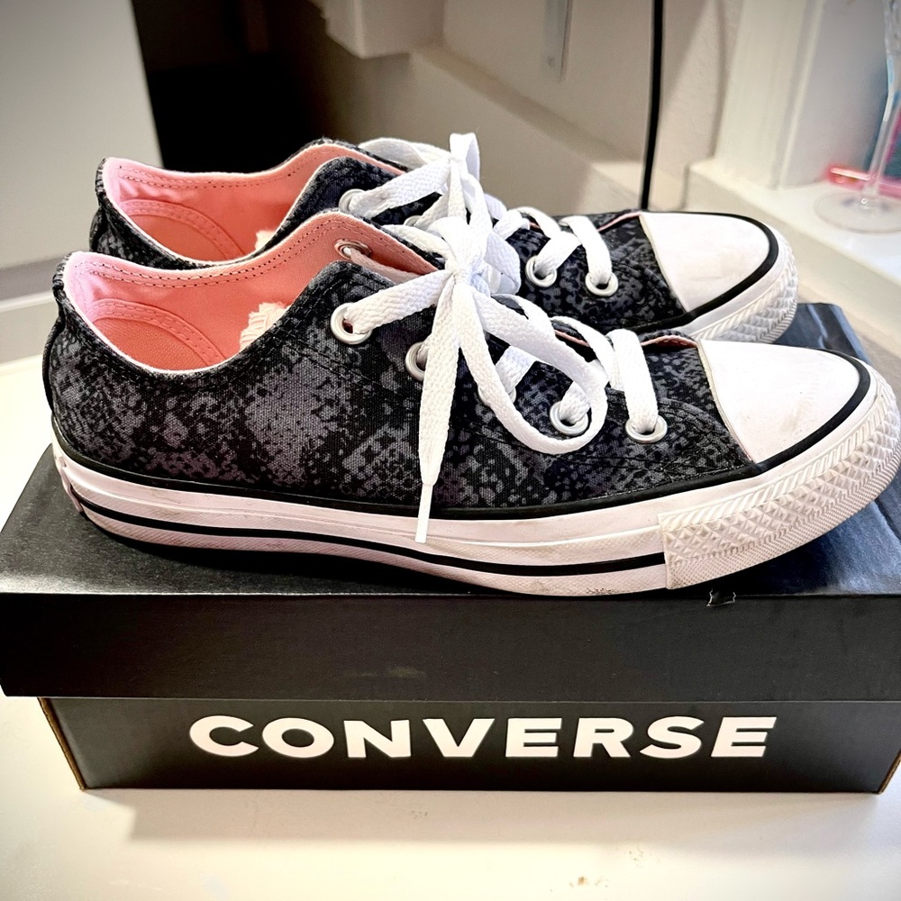 Converse All Star Snake Skin Double Tongue Ox Sneaker… - Gem